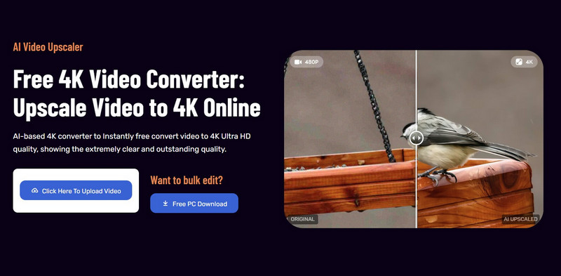 Free 4K Video Converter: Upscale Video to 4K Online | AVCLabs