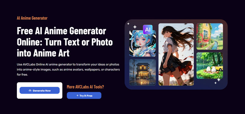 Free AI Anime Generator Online: Turn Text or Photo into Anime Art | AVCLabs