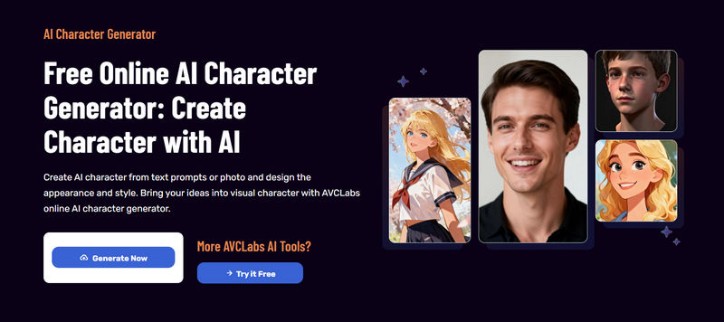 Free Online AI Character Generator: Create Character with AI | AVCLabs