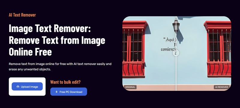 Image Text Remover: Remove Text from Image Online Free | AVCLabs