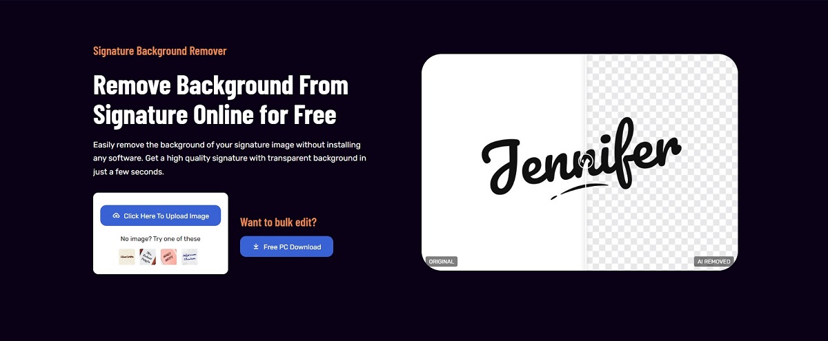 Remove Background From Signature Online for Free | AVCLabs
