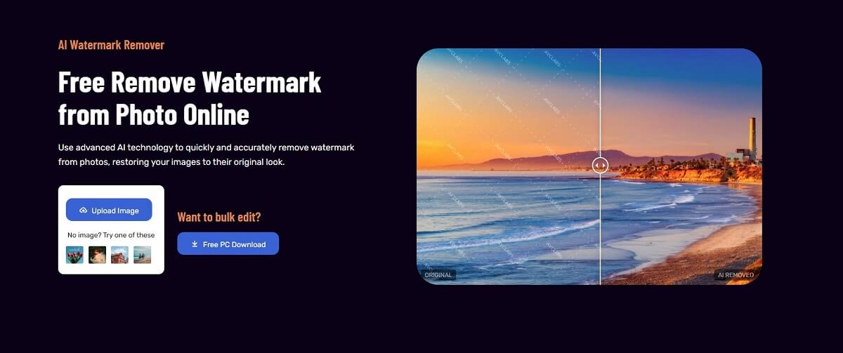 Free Remove Watermark from Photo Online with AI | AVCLabs