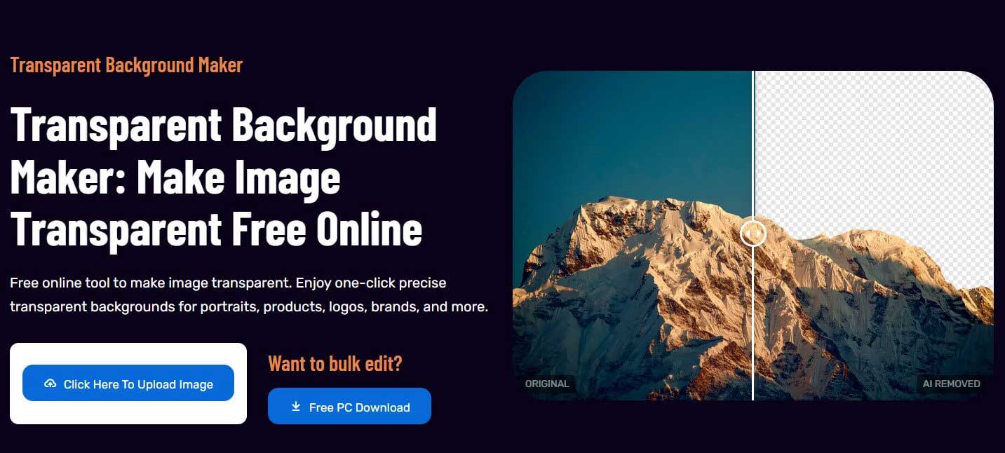 Transparent Background Maker: Make Image Transparent Free Online | AVCLabs