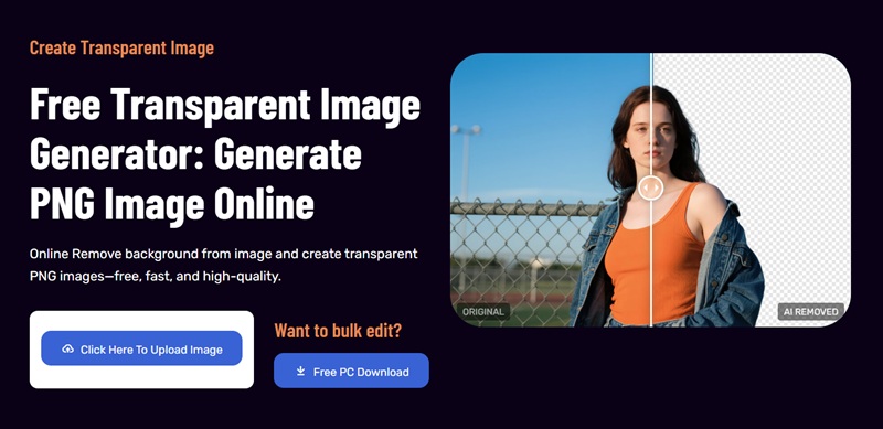Free Transparent Image Generator: Generate PNG Image Online| AVCLabs